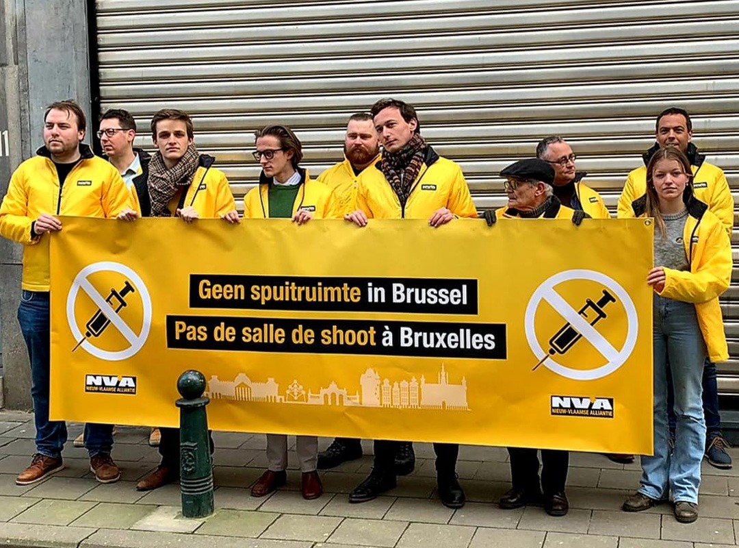 N-VA protests against the Brussels drug injection site | Nieuw-Vlaamse ...